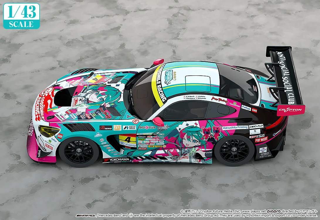 1/43 Good Smile Hatsune Miku AMG 2025 Season Opening Ver. Japan versio ...